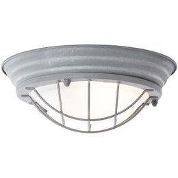 Brilliant Lampe Typhoon Wand- und Deckenleuchte 29cm grau Beton/weiß 1x A60, E27, 30W, geeignet für Normallampen (nicht enthalten) Für LED-Leuchtmittel