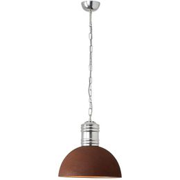 Brilliant Lampe Frieda Pendelleuchte 41cm rostfarbend 1x A60, E27, 60W, geeignet für Normallampen (nicht enthalten) Kette ist kürzbar - braun