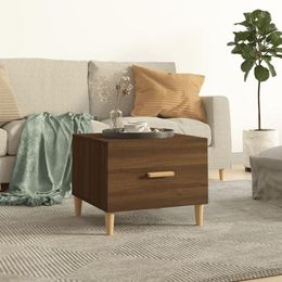 Bonnevie - Couchtische Kaffeetisch Braun Eiche 50x50x40 cm Holzwerkstoff vidaXL