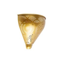 Qazqa - Orientalische Wandlampe Gold - Zayn - Gold/Messing