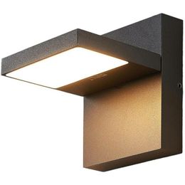 LUCANDE LED-Außenwandlampe Silvan, dunkelgrau - grafitgrau (ral 840-M), weiß