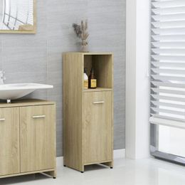 Bonnevie - Badezimmerschrank,Badschrank Sonoma-Eiche 30x30x95 cm Holzwerkstoff vidaXL