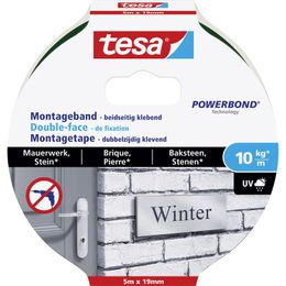Tesa - brick & stone 77749-00000-00 Montageband ® Powerbond Schwarz (l x b) 5 m x 19 mm 1 St.