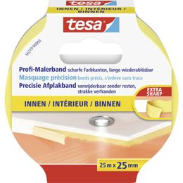 Tesa PRECISION INDOOR 56270-00000-01 Kreppband Tesa® Gelb (L x B) 25 m x 25 mm 1 St.