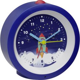 Tfa Dostmann - 60.1033.06 Quarz Wecker Blau Schleichendes Uhrwerk (lautlos)