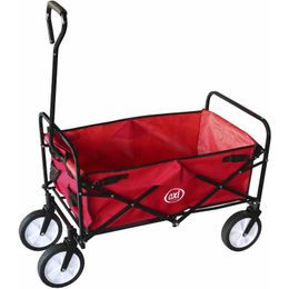 AB100 Faltbarer Bollerwagen Rot Faltwagen / Gartenwagen / Handwagen - Rot - AXI