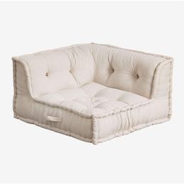 Eckelement für modulares Sofa aus Baumwolle Dhel Beige Nude - Beige Nude - Sklum
