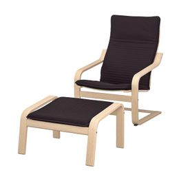 IKEA POÄNG Sessel und Hocker