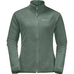 Jack Wolfskin Fleecejacke "Moonrise", Reißverschluss, Stehkragen, für Damen, grün, S