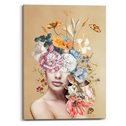 Orangewallz Leinwanddruck "Floral Lady" - (B)70 x (H)50 cm