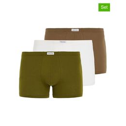 Calvin Klein Underwear 3er-Set: Boxershorts in Khaki - M