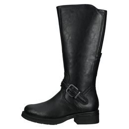 Tamaris Leder-Stiefel in Schwarz - 37