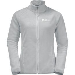 Jack Wolfskin Fleecejacke "Moonrise", Reißverschluss, Stehkragen, für Damen, grau, L