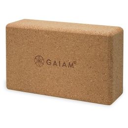 GAIAM - Cork Brick - Yogablock Gr 22,9 cm x 14 cm x 7,6 cm braun