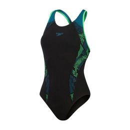 Speedo - Women's Placement Laneback - Badeanzug Gr 34 schwarz