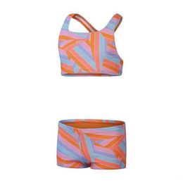 Speedo - Kid's Allover 2 Piece Boyleg Short - Bikini Gr 11-12 Years rosa