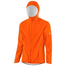 Löffler Löffler - Hooded Jacket WPM Pocket - Regenjacke Gr 56 orange