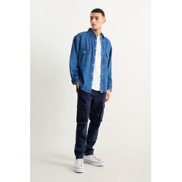 C&A Cargo Jeans-Tapered Fit-Jog Denim-LYCRA®