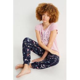 C&A Viskose-Pyjama-geblümt