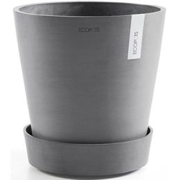 Ecopots Topfuntersetzer mit Rollen 60 Grau, Zubehör für Ecopots Pflanzgefäße, für innen und außen: frostsicher, bruchsicher und lichtbeständig, grau