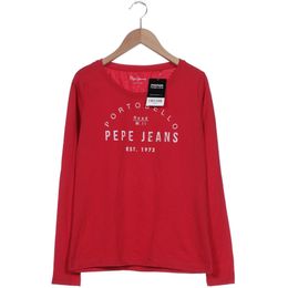 Pepe Jeans Damen Langarmshirt, rot, Gr. 34