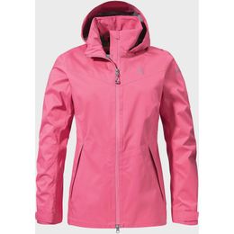 Schöffel SCHÖFFEL Outdoorjacke »2.5L Jacket Aiplspitz L« mit Kapuze 3155 - pink 40 40 Hohe Multi-Funktionalität durch 2,5-Lagen VENTURI Bekleidung