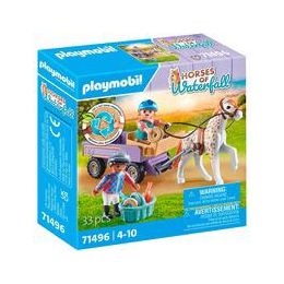 Playmobil 71496 Horses of Waterfall Ponykutsche, Konstruktionsspielzeug Serie: Horses of Waterfall Teile: 33 -teilig Altersangabe: von 4 Jahren bis 10 Jahren Material: Kunststoff