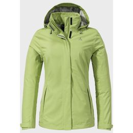 Schöffel SCHÖFFEL Outdoorjacke »Jacket Gmund L« mit Kapuze 6085 - grün 44 44 Wasserdicht & atmungsaktiv dank 2-Lagen VENTURI Ripstop