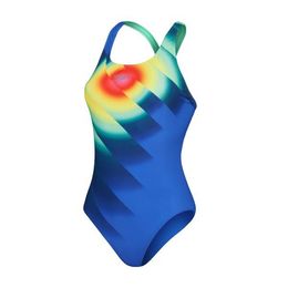 Speedo - Women's Placement Digital Powerback - Badeanzug Gr 34 blau