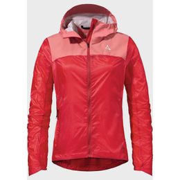Schöffel SCHÖFFEL Outdoorjacke »Hybrid Jkt Flow Trail L« mit Kapuze 2003 - rot 44 Extrem leicht dank Pertex Quantum