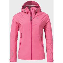 Schöffel SCHÖFFEL Outdoorjacke »2.5L Jacket Vistdal L« mit Kapuze 3155 - pink 36 36 Permanent wasserdicht, winddicht und atmungsaktiv
