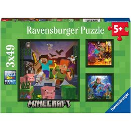 Ravensburger Puzzle Minecraft Biomes, 147 Puzzleteile, Made in Europe, FSC® - schützt Wald - weltweit, bunt