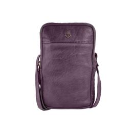 Harbour 2nd Mini Bag Benita, aus griffigem Leder mit typischen Marken-Anker-Label, lila