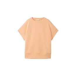 Tom Tailor Damen Loose Fit T-Shirt, orange, Uni, Gr. XL