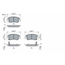 Bosch Bremsbeläge vorne (0 986 494 563) für Hyundai I20 Active KIA RIO III