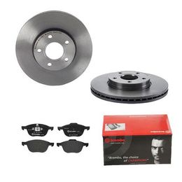 Brembo Bremsensatz-Vorderachse COATED DISC LINE / STANDARD Bremsensatz, Scheibenbremse vorne rechts links innenbelüftet 278mm für MITSUBISHI MAZDA (CH