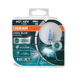 Osram COOL BLUE® INTENSE H7 next Gen (2 Stk.) Glühlampe, Fernscheinwerfer,Glühlampe, Hauptscheinwerfer,Glühlampe, Nebelscheinwerfer,Glühlampe, Abbiege