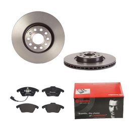 Brembo Bremsscheiben COATED Ø312mm + Bremsbeläge vorne für VW TOURAN 1T3