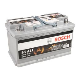 Bosch Starterbatterie S5A 12V 80Ah 800A für VW JEEP LAND ROVER AUDI MERCEDES-BENZ JAGUAR PORSCHE VOLVO OPEL BMW NISSAN RENAULT HYUNDAI HOLDEN MINI VAU