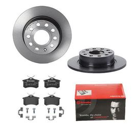 Brembo Bremsscheiben Ø253mm + Bremsbeläge hinten für VW GOLF 5 6 1KD. 1KQ