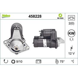 Valeo Anlasser (458228) für Opel Agila (A) Corsa A Kadett E D Astra Mk IV (G) G