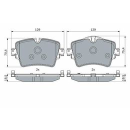 Bosch Bremsbeläge vorne (0 986 494 940) für BMW 5 2 Mini Clubman X3 X1 X4 X2 1