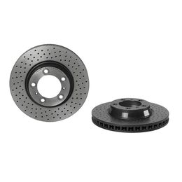 Brembo Bremsscheibe COATED DISC LINE vorne rechts links Gelocht/innenbel. 330mm für PORSCHE 99635141002 99635141003 99635141004 09.C877.11