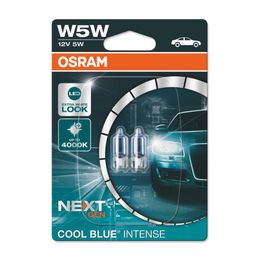 Osram COOL BLUE® INTENSE W5W next Gen (2 Stk.) Glühlampe, Türleuchte,Glühlampe, Rückfahrleuchte,Glühlampe, Kennzeichenleuchte,Glühlampe, Kofferraumleu