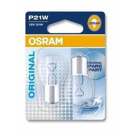 Osram P21W Original 21W (2 Stk.) Glühlampe, Brems-/Schlusslicht,Glühlampe, Rückfahrleuchte,Glühlampe, Hauptscheinwerfer,Glühlampe, Kennzeichenleuchte,