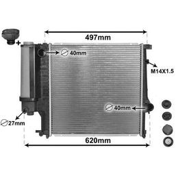 Van Wezel Motorkühler (06002124) für BMW 3 Z3