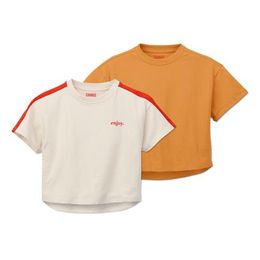 Tchibo 2 Cropped-T-Shirts - Orange - Kinder - Gr.: 146/152