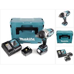 Makita Akku-Schlagschrauber DTW 1001 RTJ Akku Schlagschrauber 18V 3/4" 1050Nm Brushless + 2x Akku