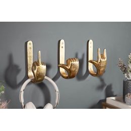 Riess Ambiente riess-ambiente Wandgarderobe FINGERS gold (3er Set