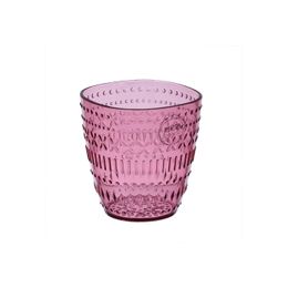 MARELIDA Glas Trinkglas Becher Wasserglas Kunststoff Camping Picknick 345ml pink
